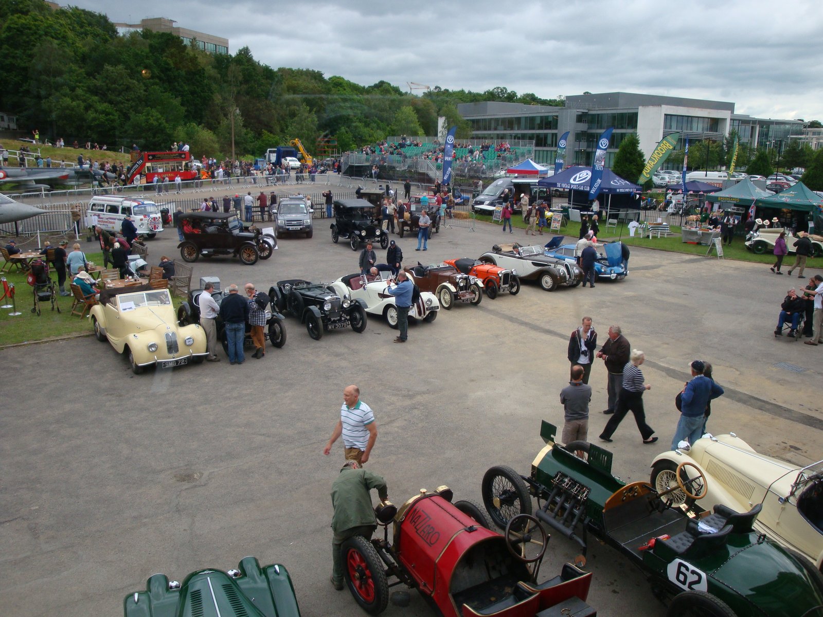 View of the Paddock shows a Variety of Cars – MGCC South East Centre