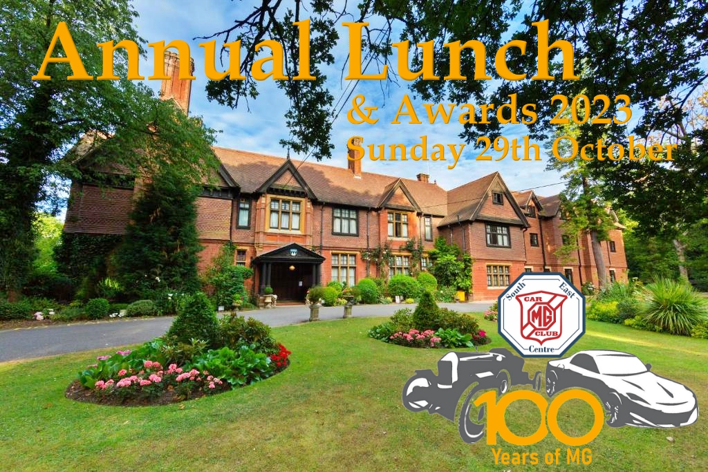 Record-Breaking MG100 Annual Lunch & Awards – MGCC South East Centre
